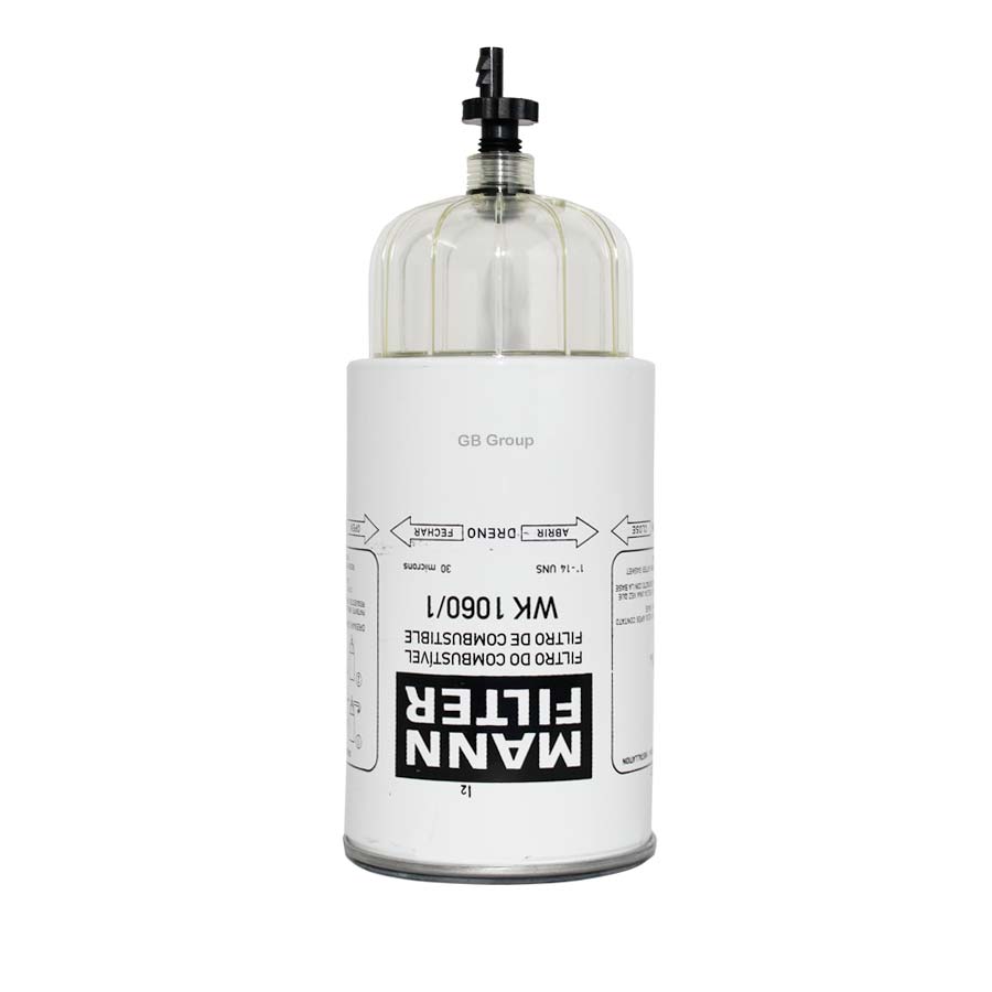WK1060/1 Mann filtro separador de combustible/agua con tazón y purgado ...